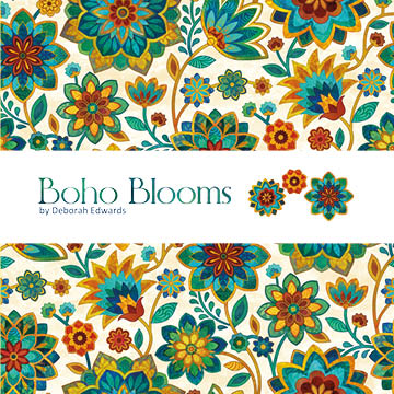 Boho Blooms from Deborah Edwards for Northcott | Fabric Focus Edinburgh ...